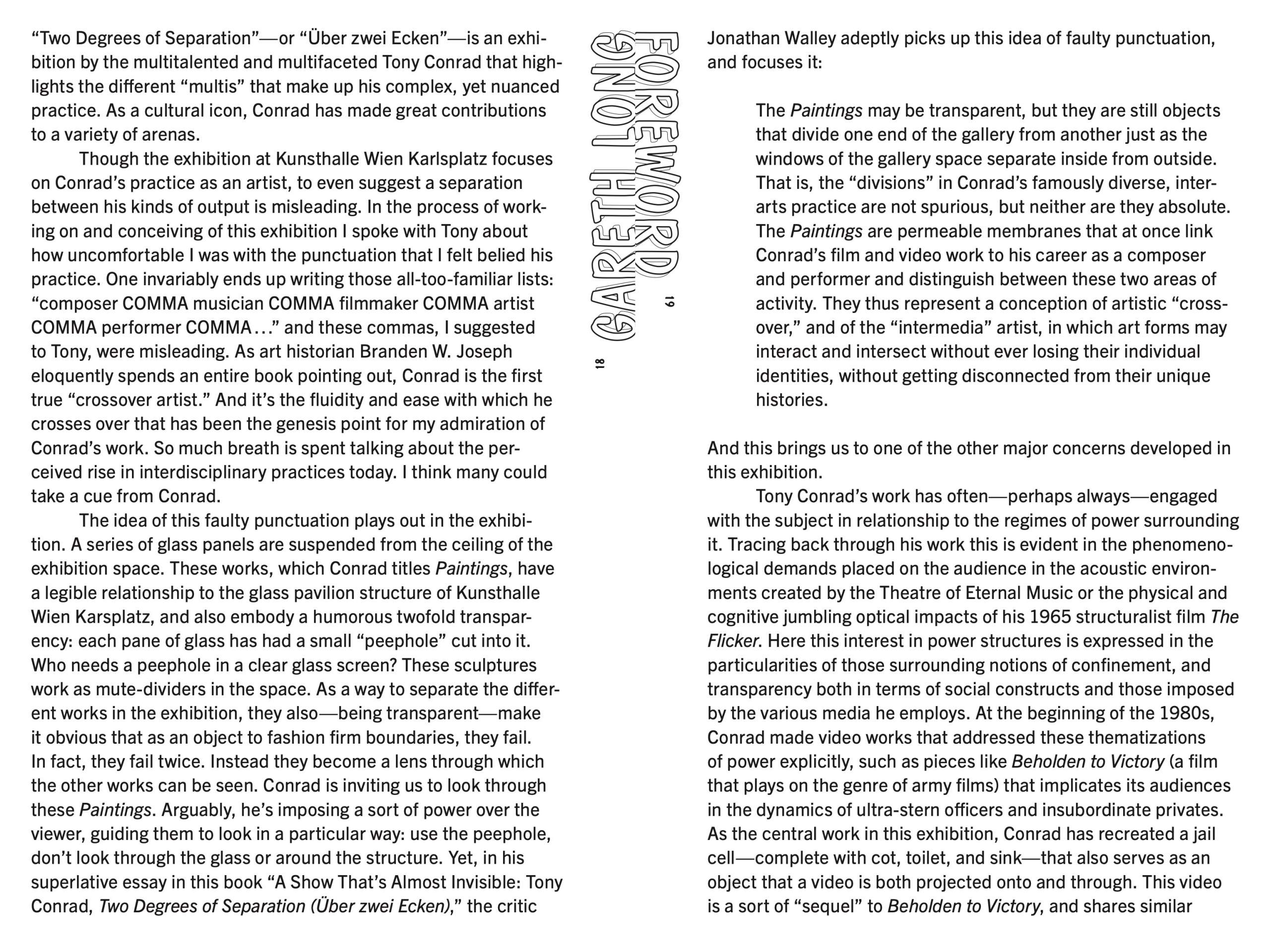 Two Degrees of Separation / Über zwei Ecken – Sternberg Press