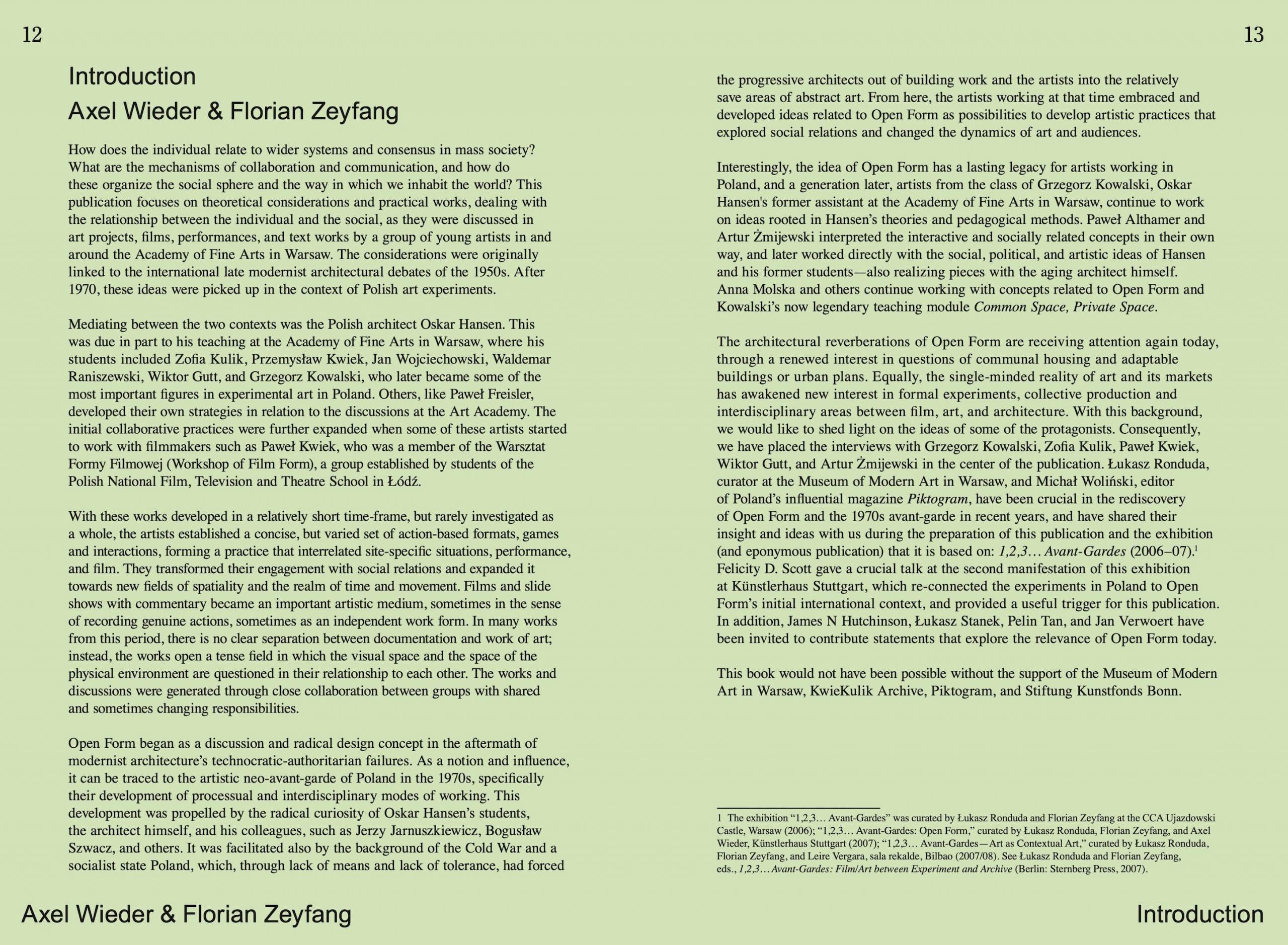 Open Form – Sternberg Press