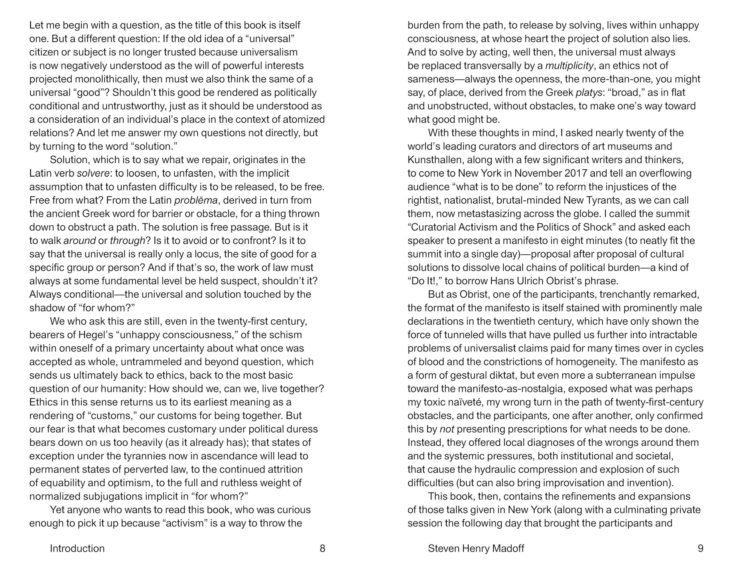 What about Activism? – Sternberg Press