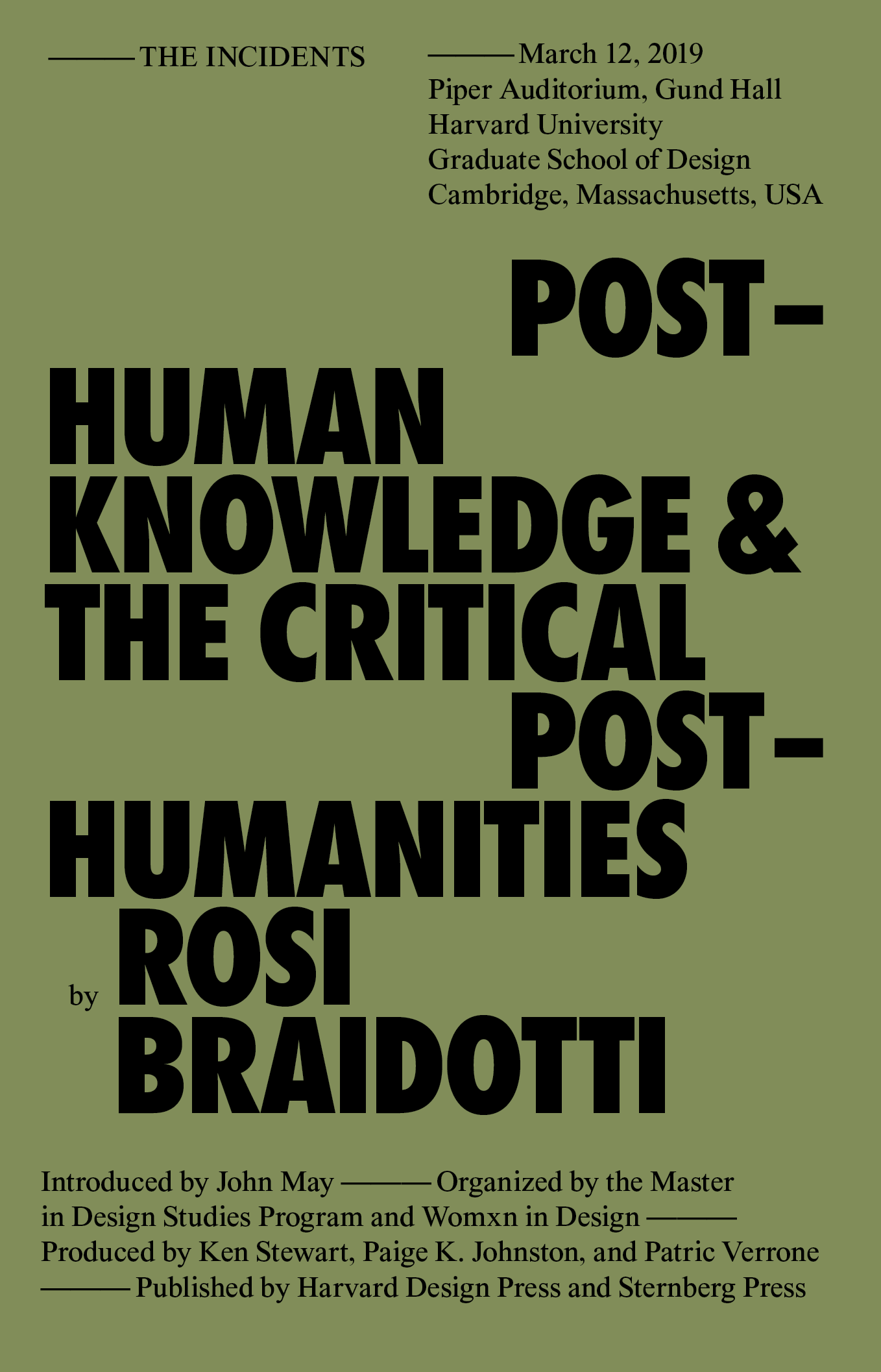 Posthuman Knowledge and the Critical Posthumanities – Sternberg Press